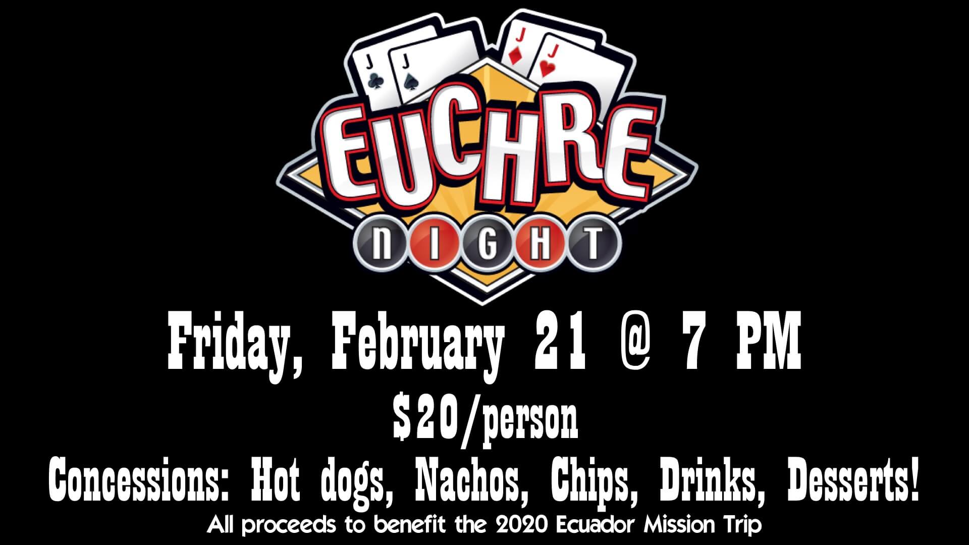 Euchre Night for Missions! - Compass Church
